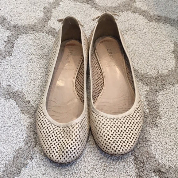 J. Crew | Shoes | Jcrew Ballet Flats With Lace Detail At Heel | Poshmark